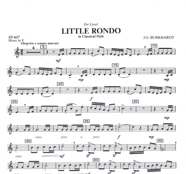 Burkhardt, Joel G. - Little Rondo für Horn + Klavier ...