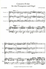 Telemann, G. Ph. (arr. Boris Havkin) - Concerto D-Dur für 3 Trompeten ...