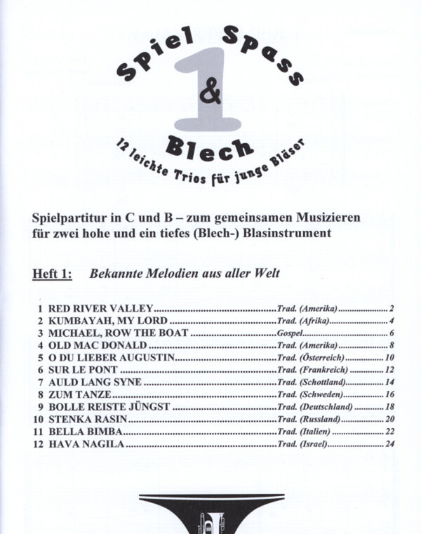 Heckmann, Werner (arr.) - Spiel und Spass Band 1 für 2 Trompeten in B ...