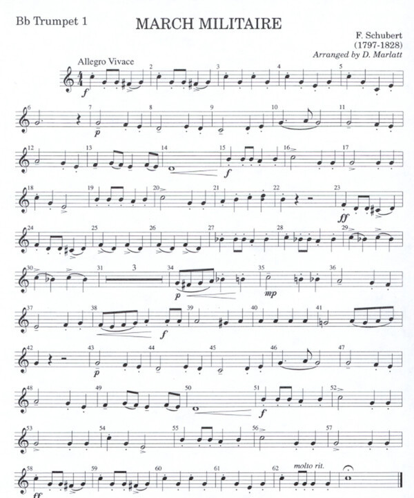 Schubert, Franz - March Militaire für Brass Quintet ...