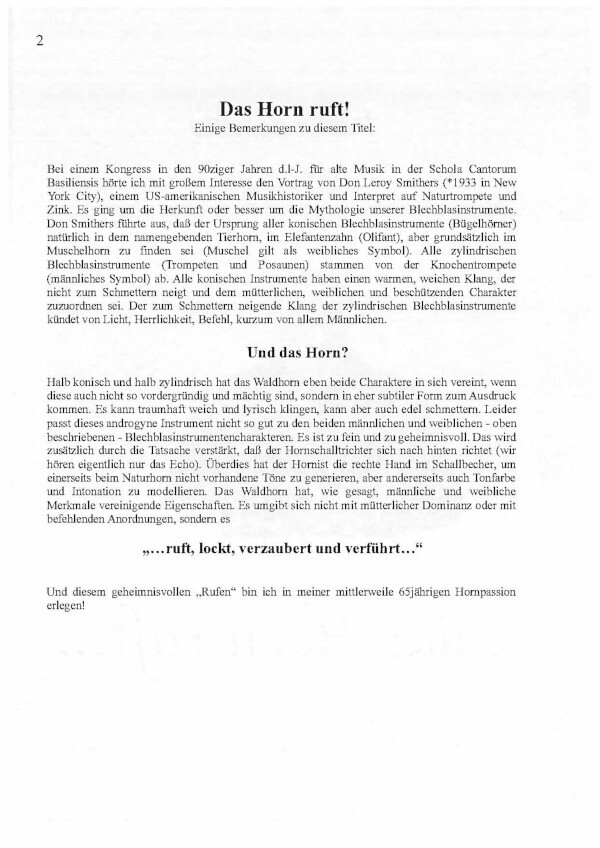 Steidle, Peter - Das Horn ruft! - Hornkompendium | Blechbläsersortiment ...